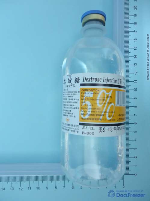 右旋糖注射液5％的功效、成分、用法與用量